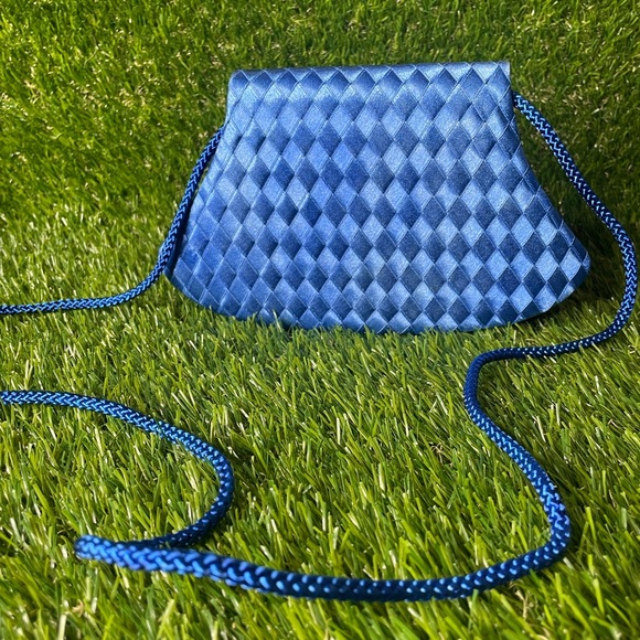 Bags | 198s Cute Vintage Retro Like Blue And Violet Bag Crossbody ...